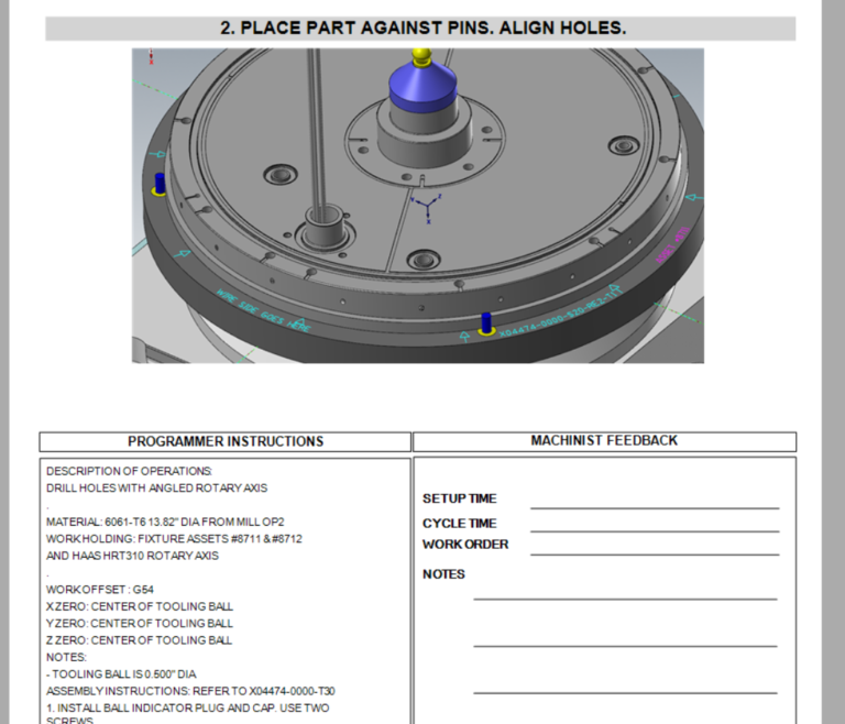 Custom Mastercam Setup Sheets Custom Mastercam Posts Machining Partner